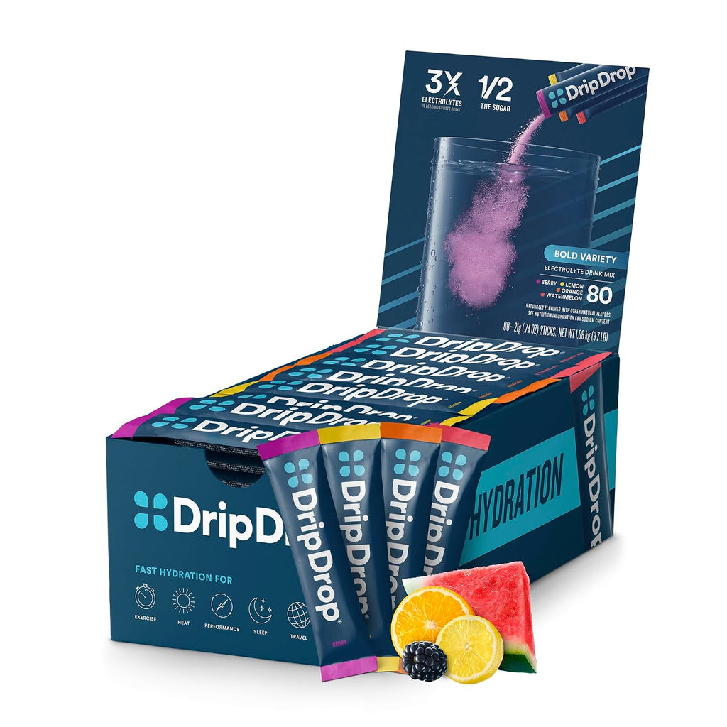 DripDrop electrolyte packets for hydration