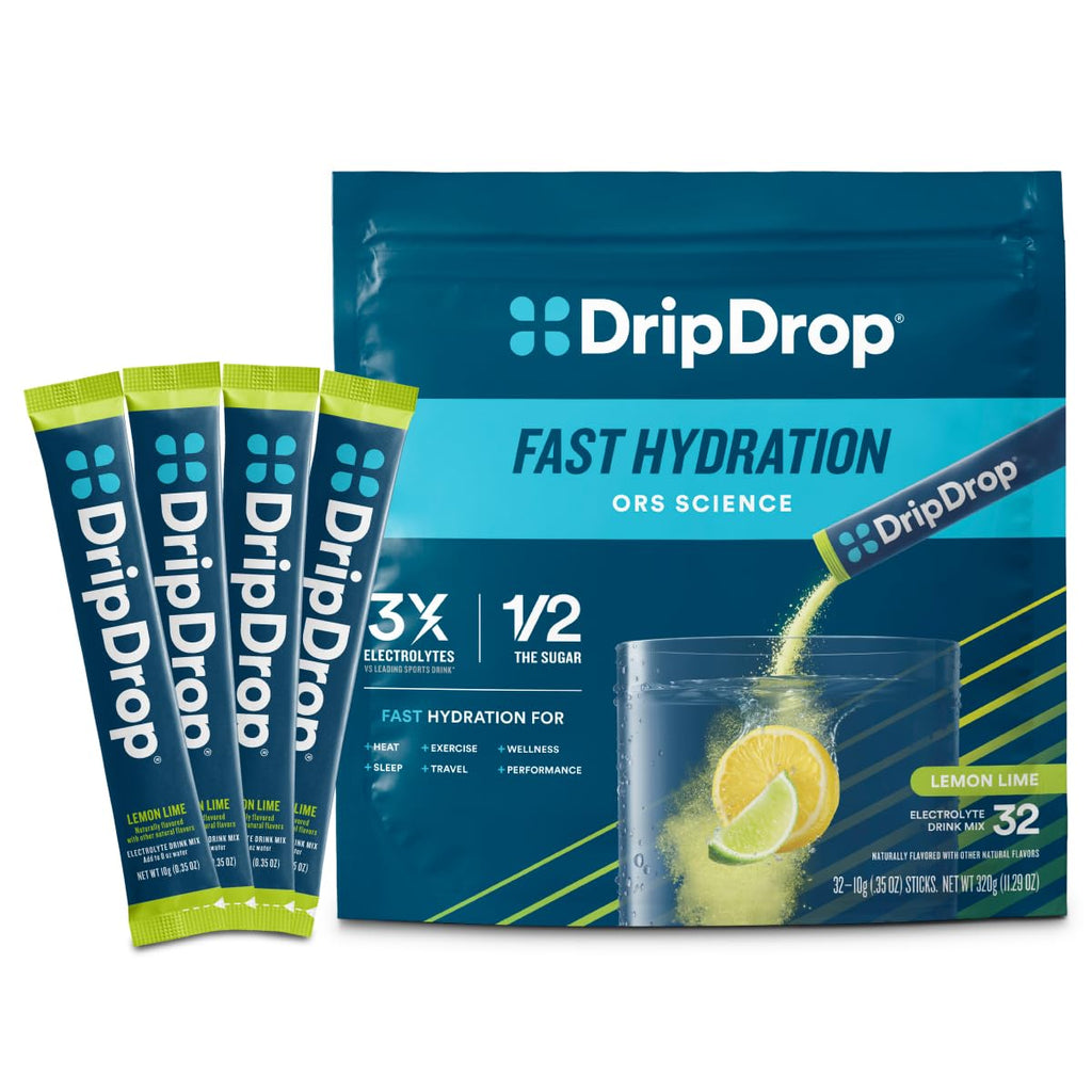 DripDrop electrolyte packets for hydration