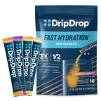 DripDrop electrolyte packets for hydration