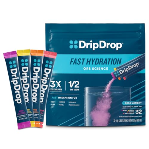 DripDrop electrolyte packets for hydration