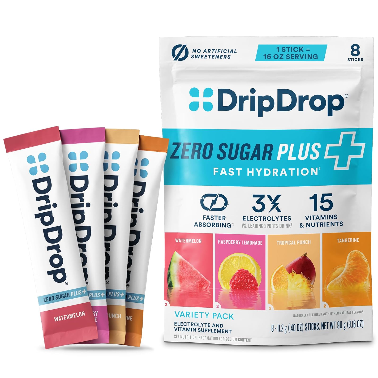 DripDrop electrolyte packets for hydration