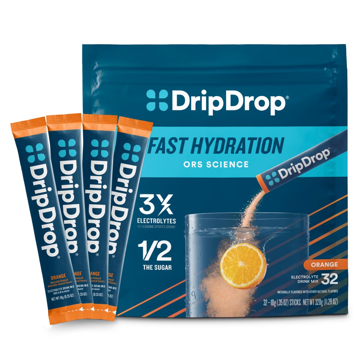 DripDrop electrolyte powder for hydration