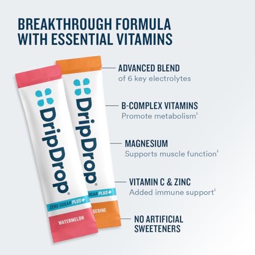 DripDrop hydration packets with electrolytes