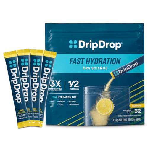 DripDrop lemon electrolyte packets