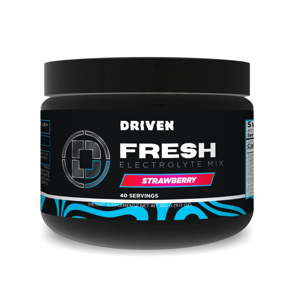 Driven F.R.E.S.H strawberry electrolyte powder