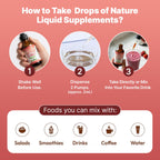 Drops Of Nature strawberry flavour supplement