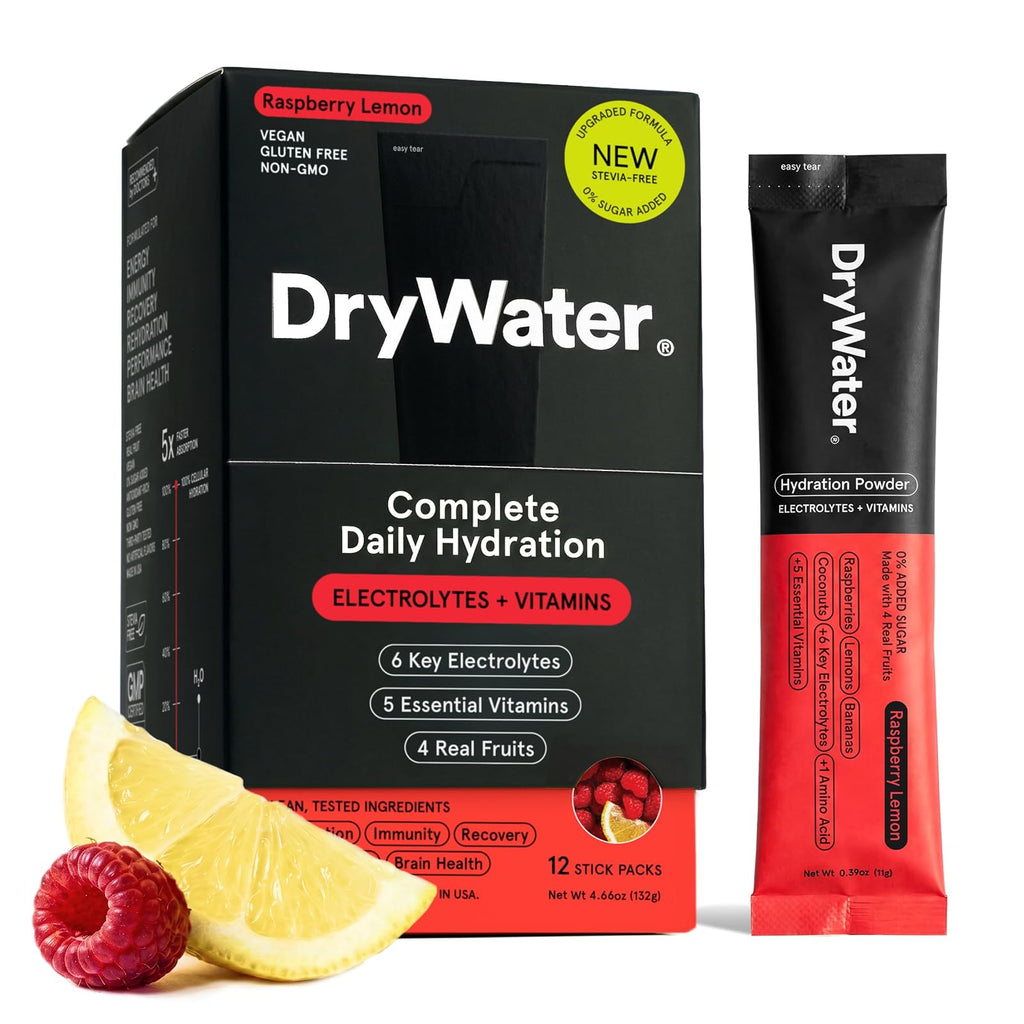 DryWater hydration packets for athletes