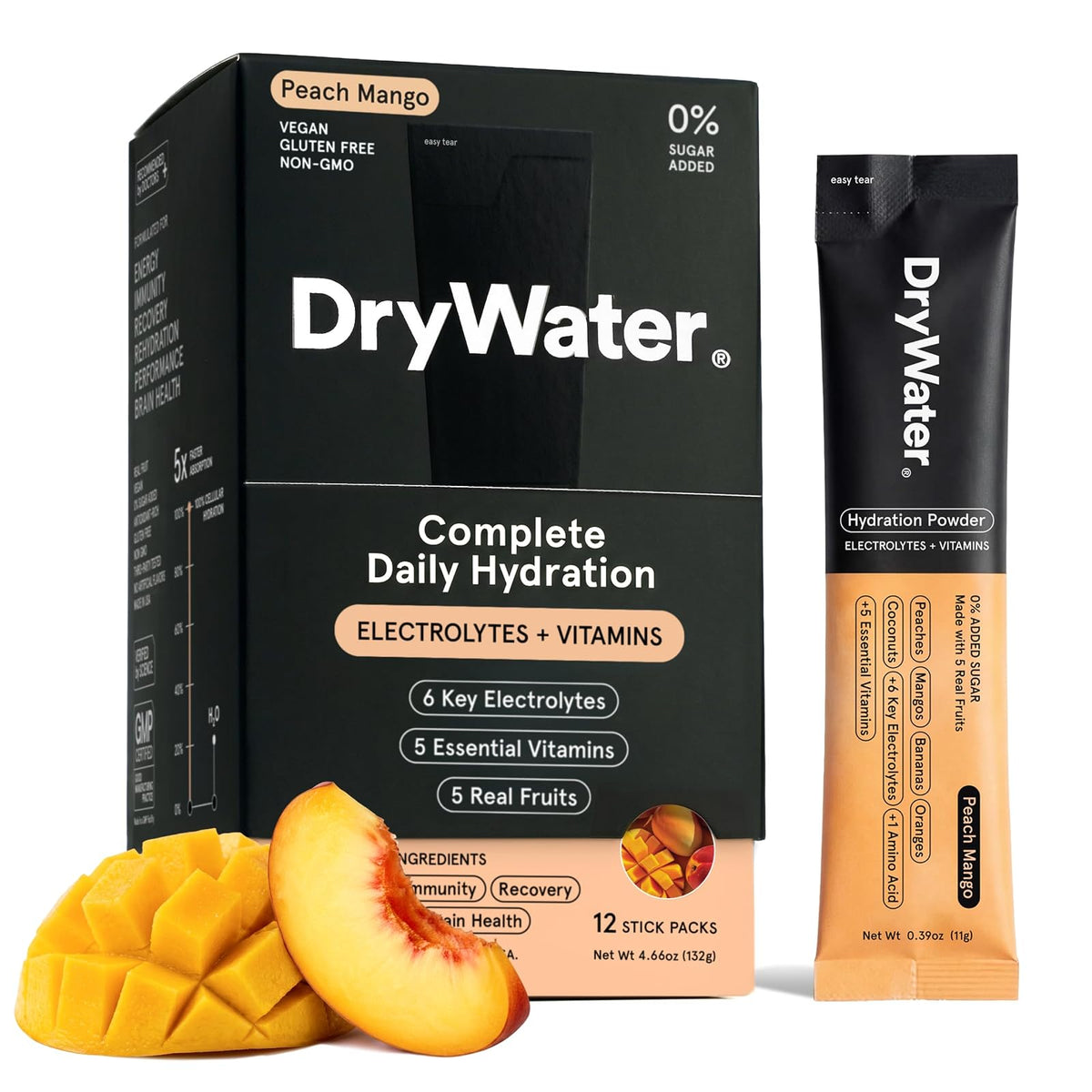 DryWater hydration packets for athletes