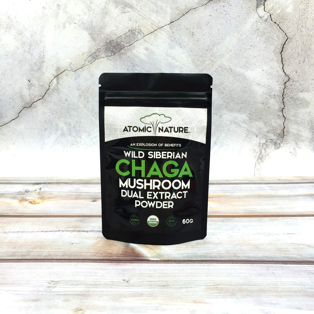 dual extract chaga mushroom powder