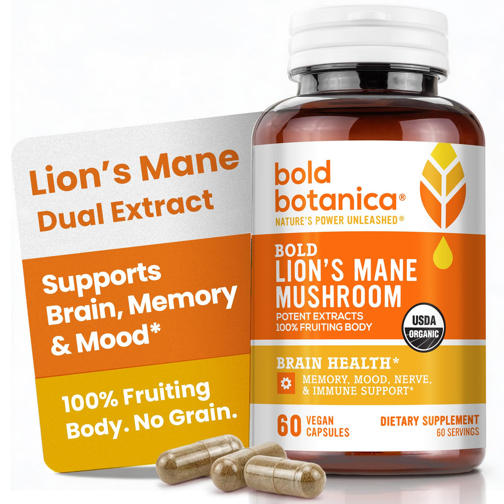 dual extract mushroom supplements for brain