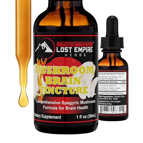 Dual extract mushrooms for brain health