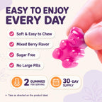 Dual-Form magnesium gummies for energy boost