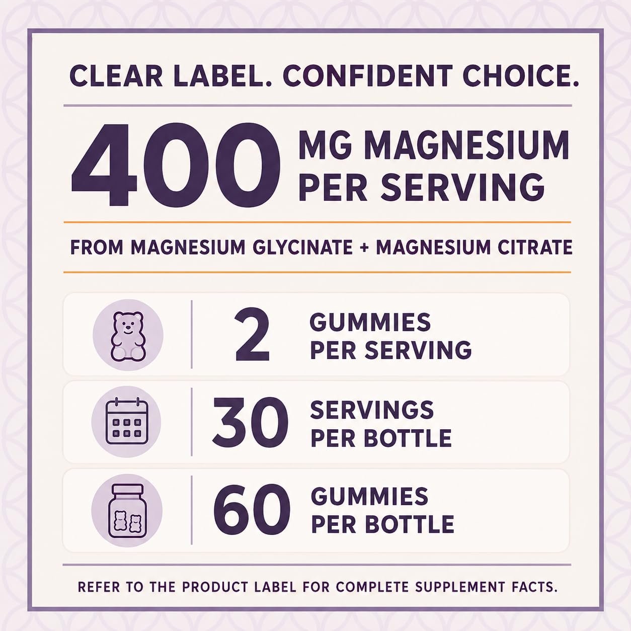 Dual-Form magnesium supplement for muscle health