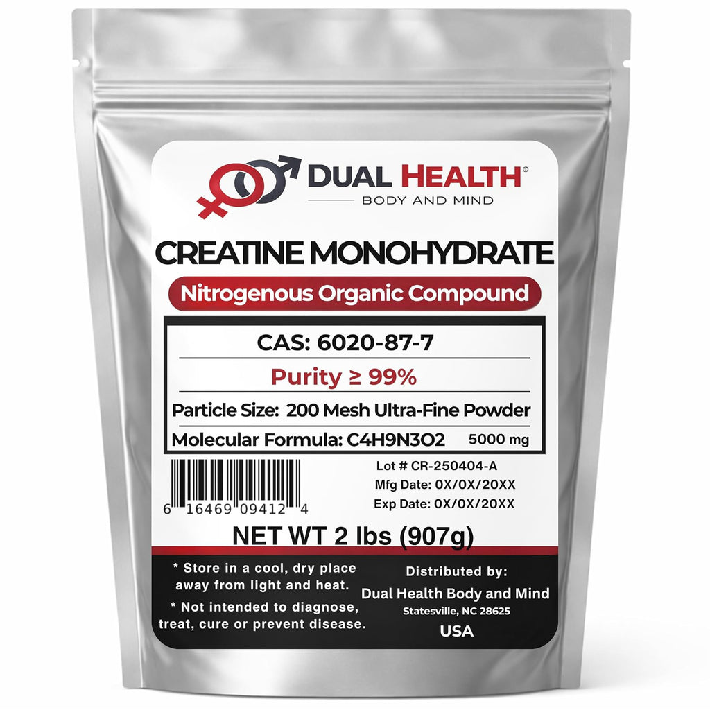 Dual Health creatine monohydrate powder