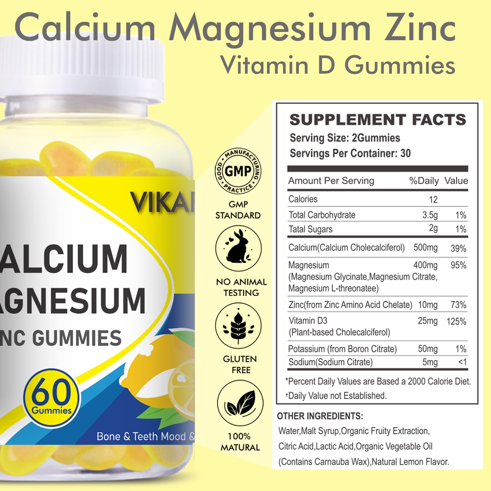 dual pack calcium gummies for family health