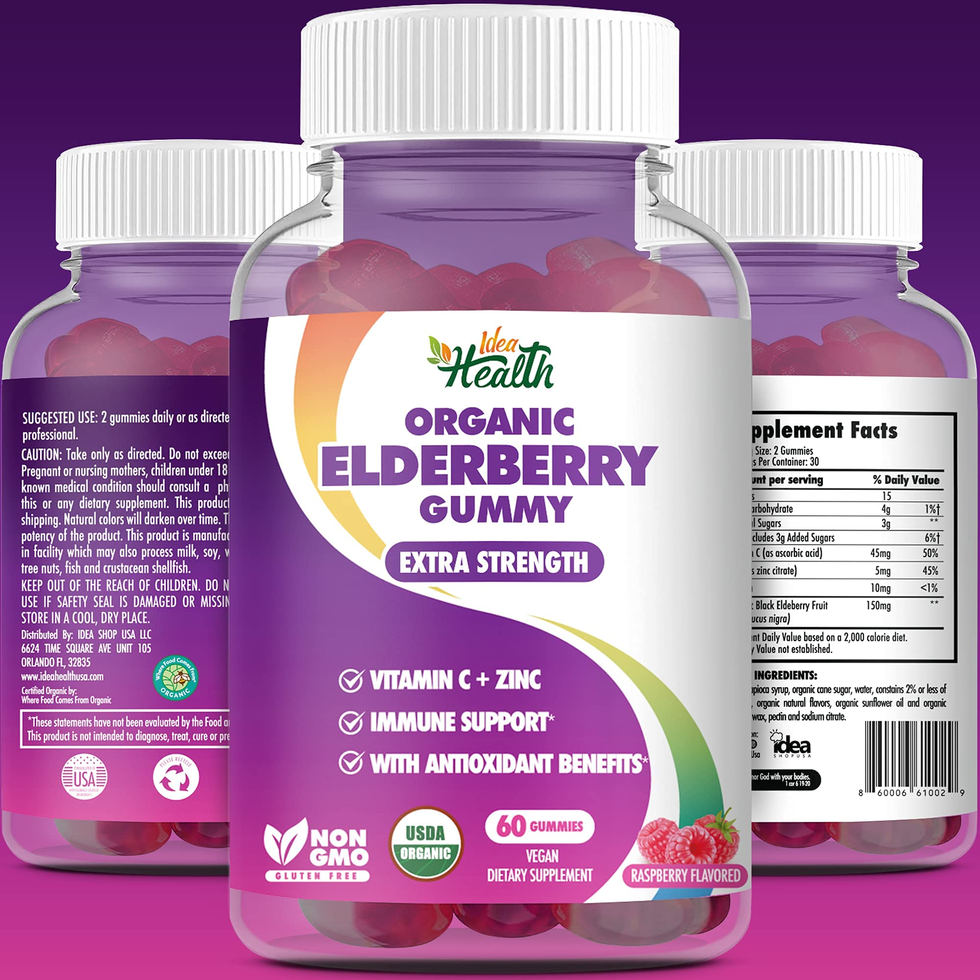 dual pack elderberry gummies for value