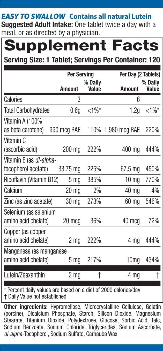 dual pack eye health supplements