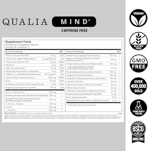 dual pack of Qualia Mind vitamins