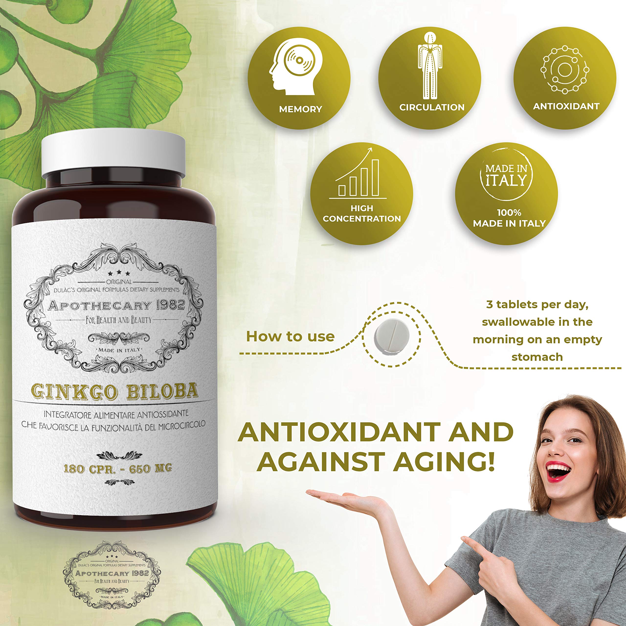Dulàc Ginkgo Biloba 500 mg tablets