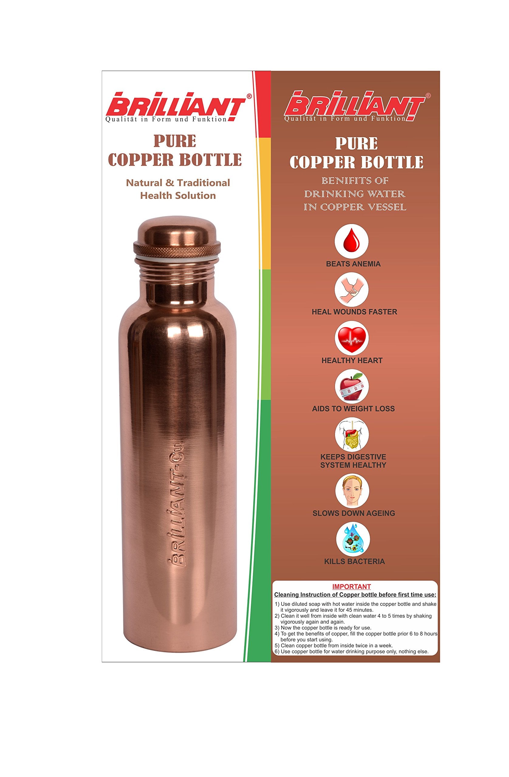 Durable 950ML copper drinkware