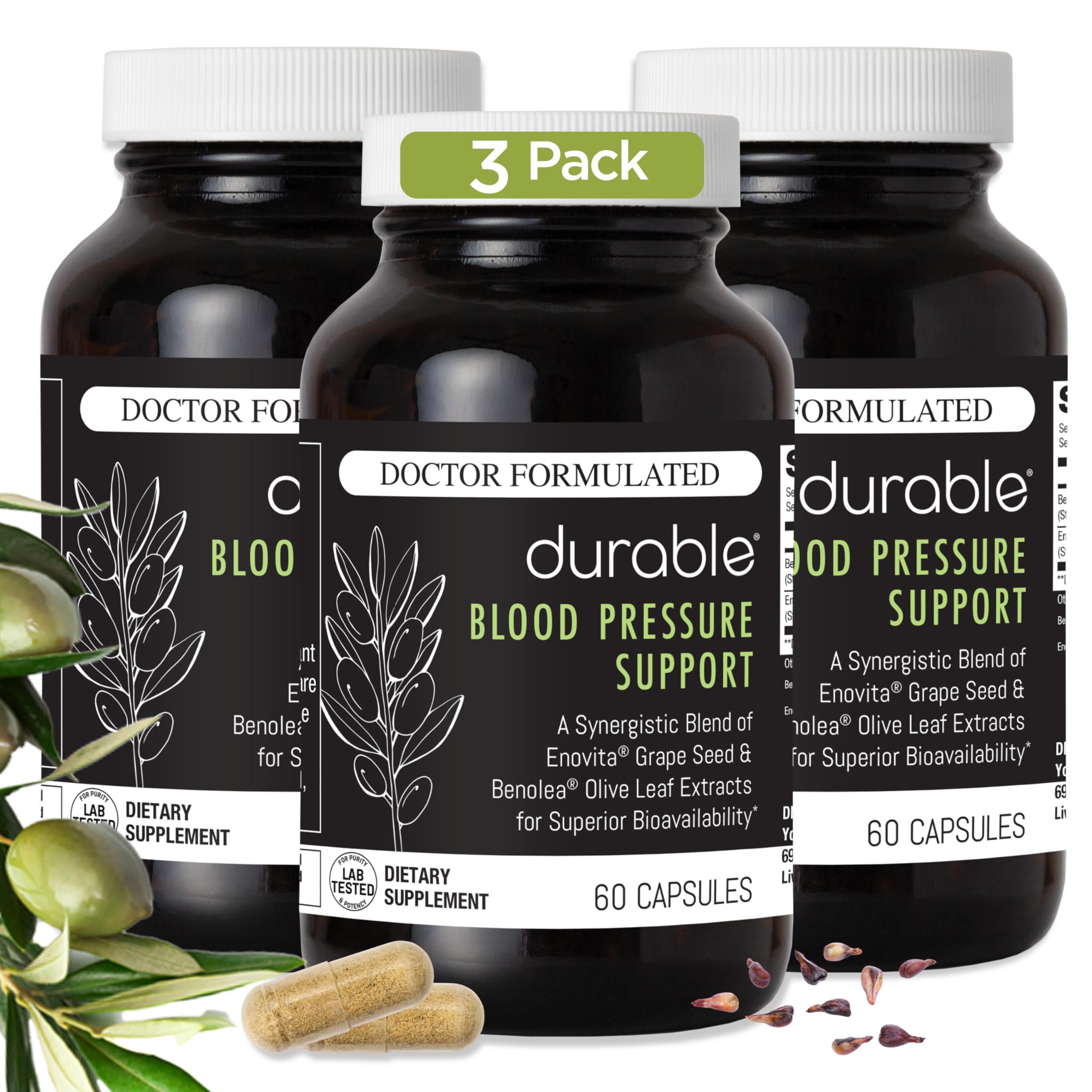 Durable Blood Pressure supplements for heart health