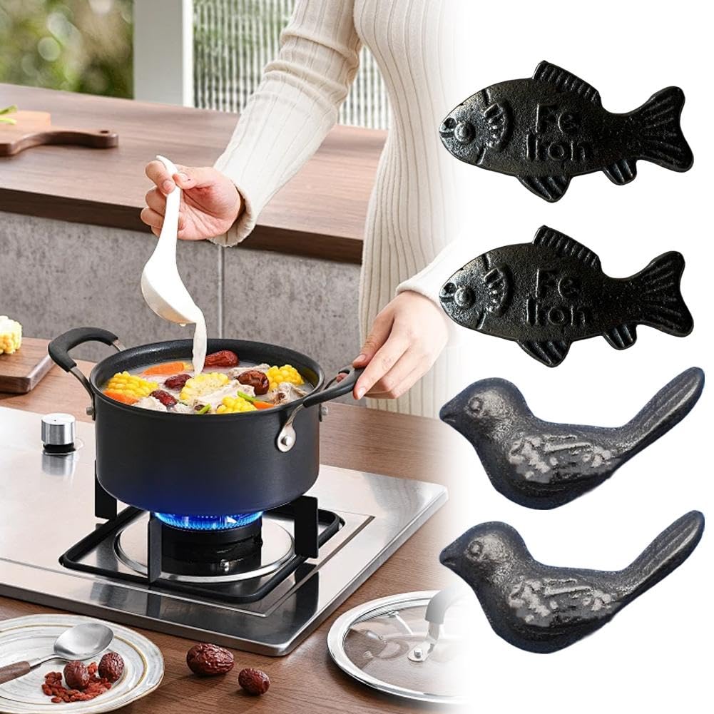Durable cast iron kitchen utensils