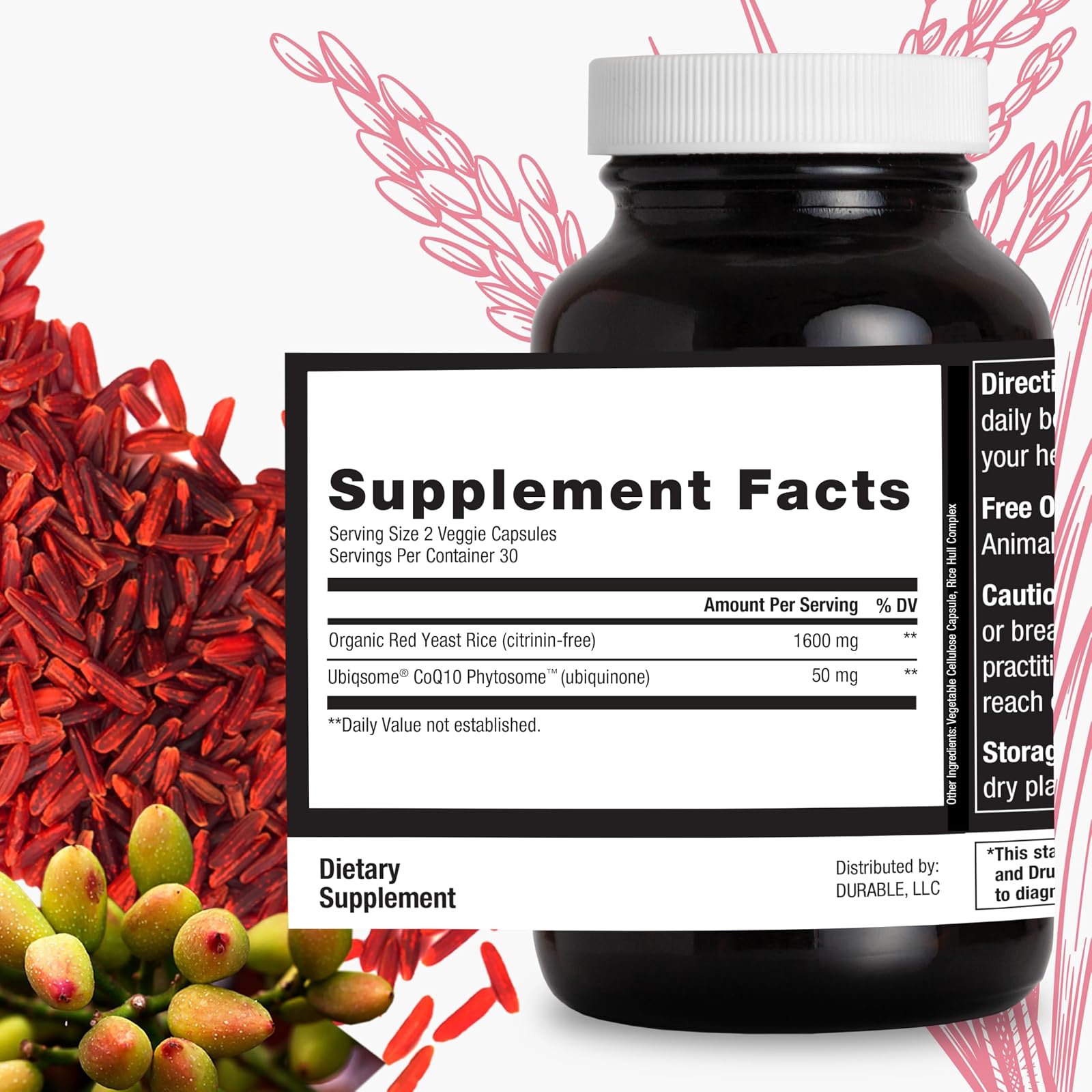 Durable red yeast rice benefits