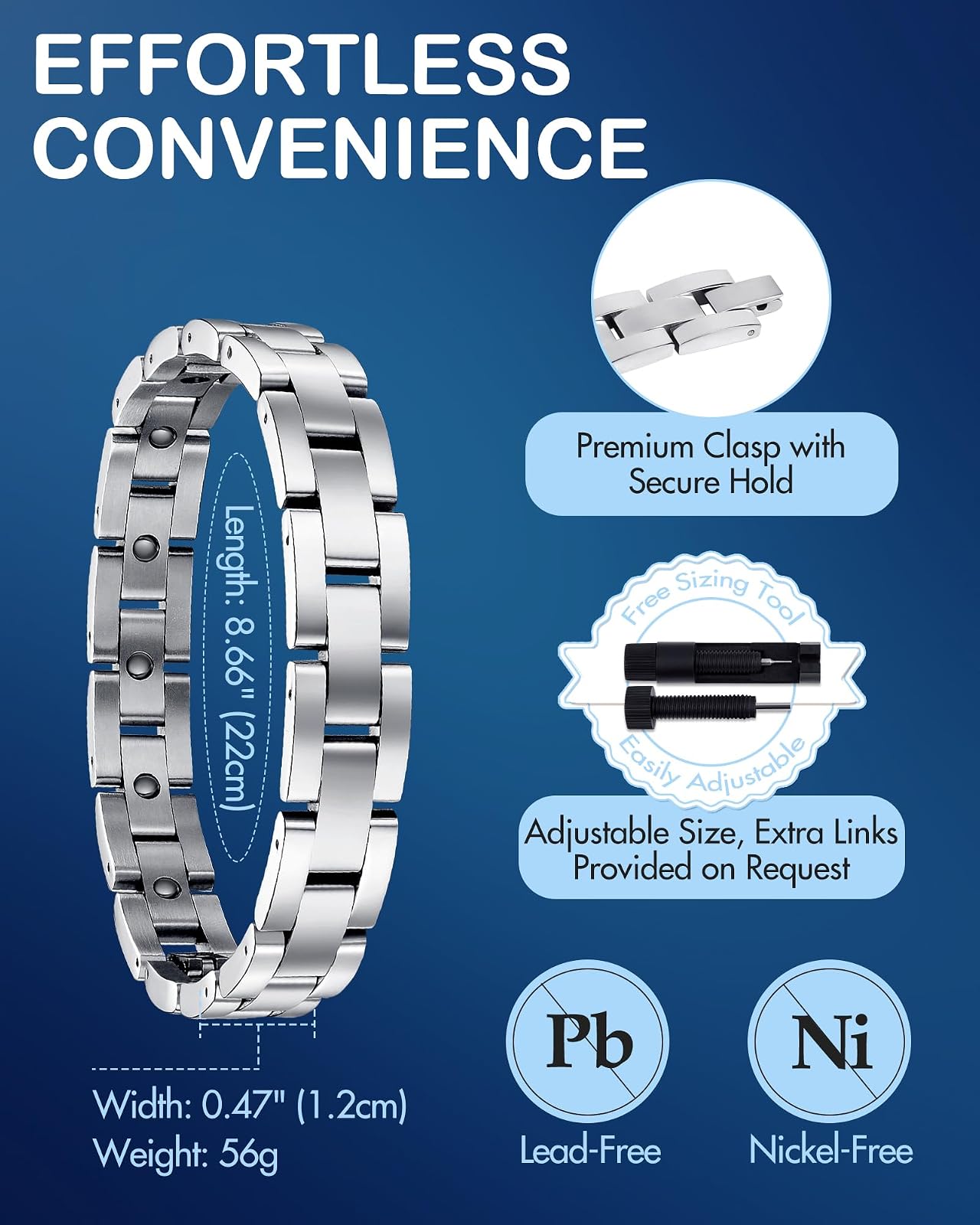 durable silver bracelet for weight management