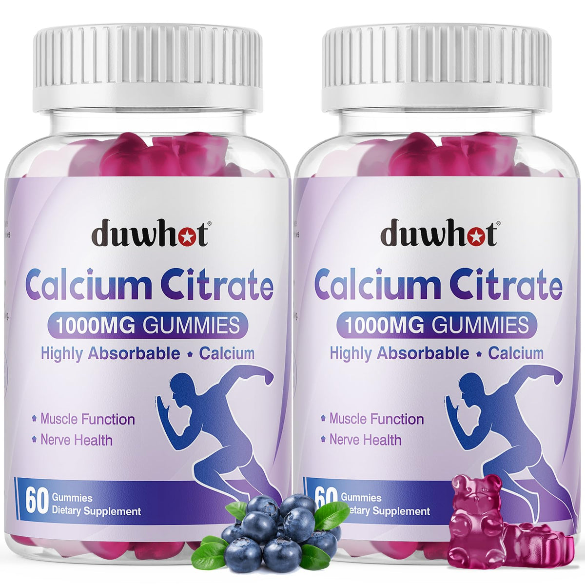 duwhot calcium citrate gummy supplements