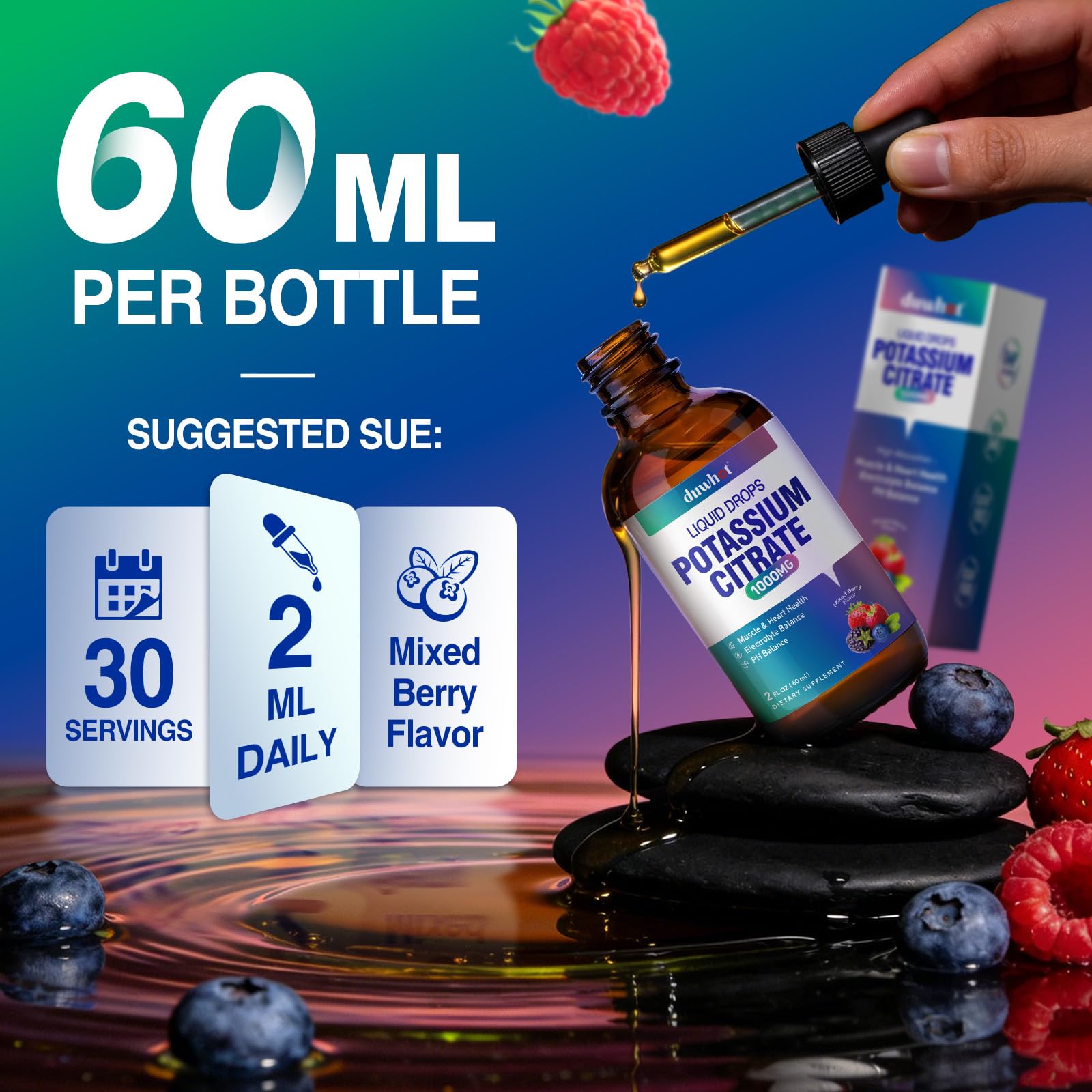 duwhot potassium citrate energy support