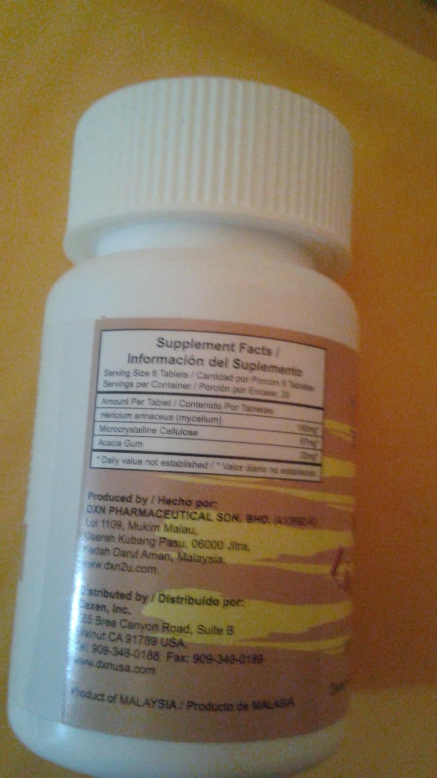 DXN lion's mane natural wellness supplement