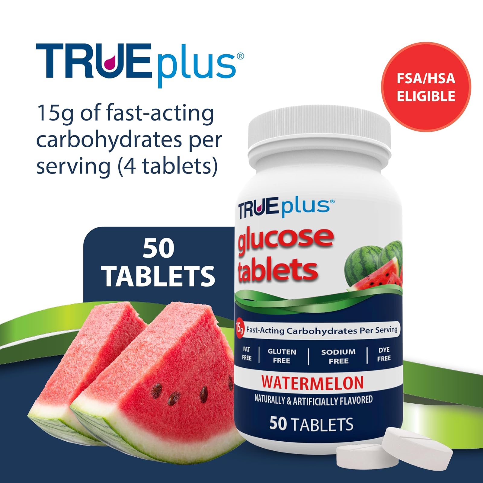 dye-free watermelon glucose tablets