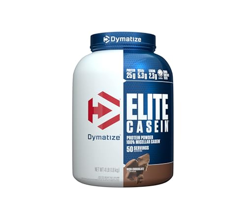 Dymatize chocolate casein protein powder
