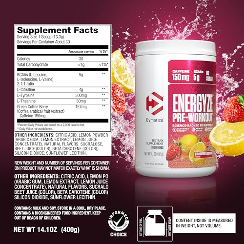 Dymatize pre-workout for enhanced performance