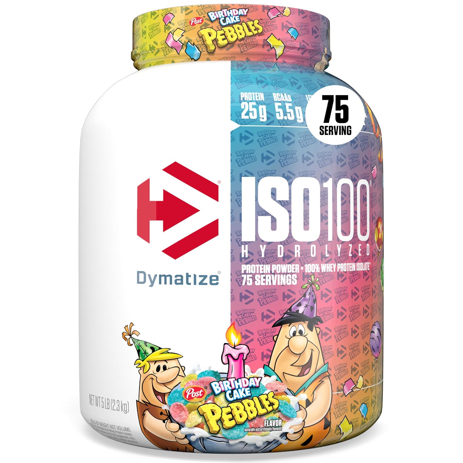 Dymatize whey protein birthday cake flavour