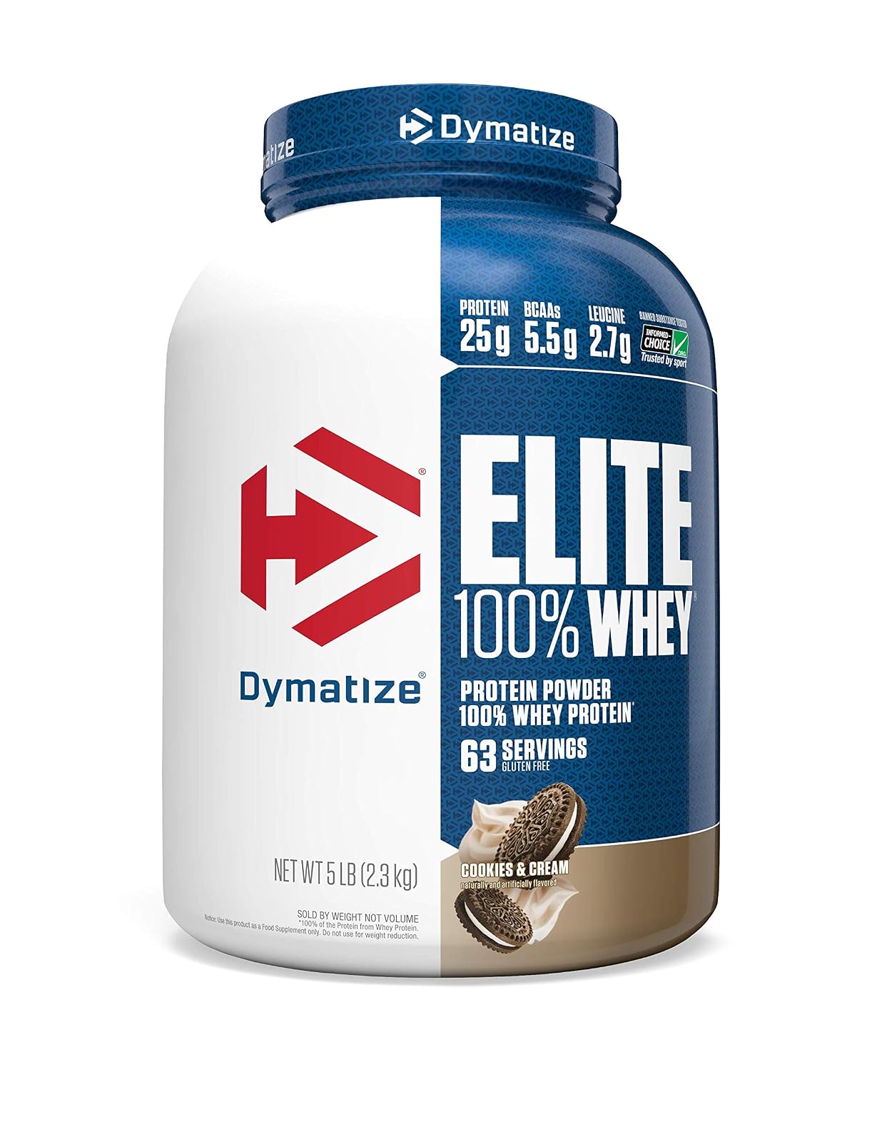 Dymatize whey protein cookies and cream