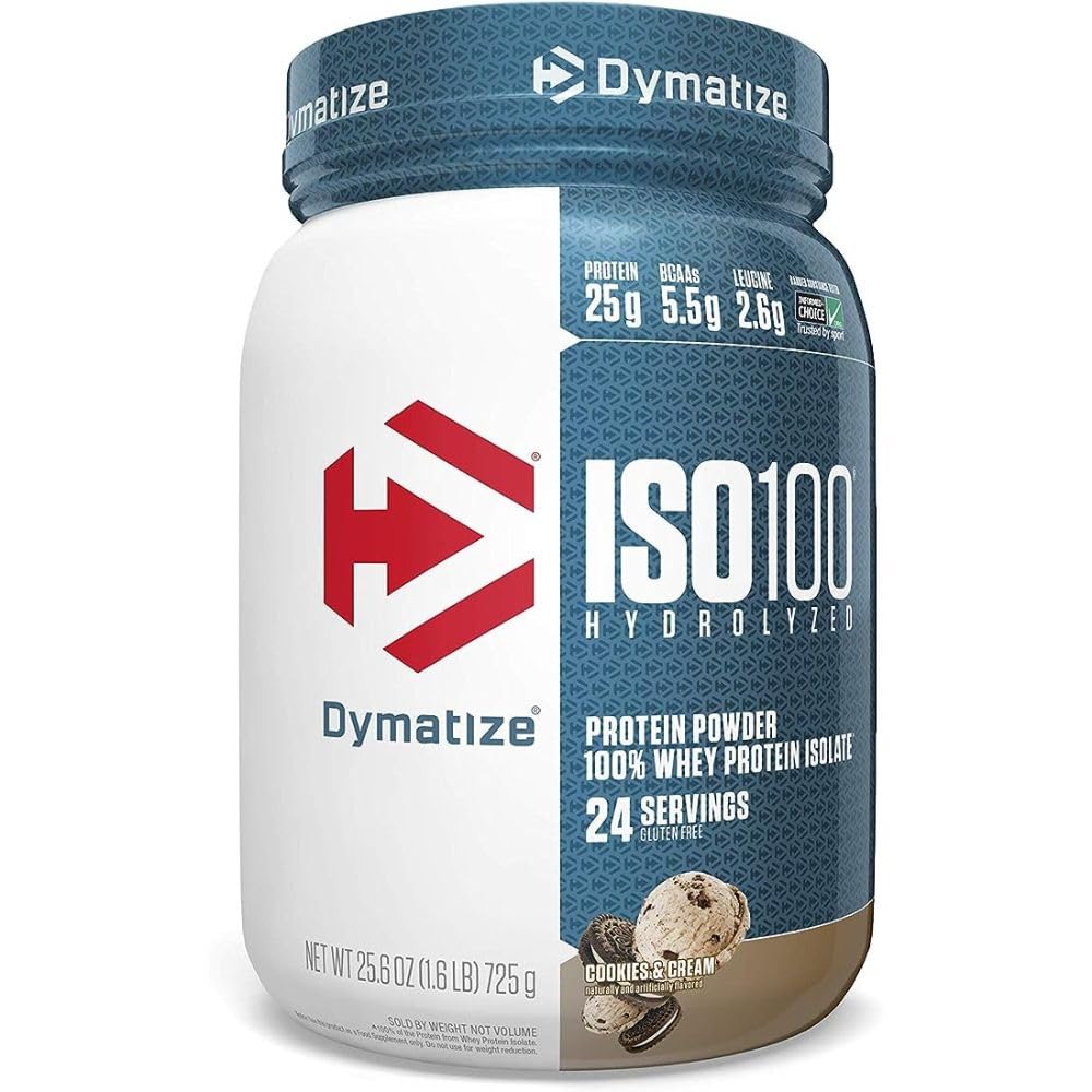 Dymatize whey protein isolate cookies and cream