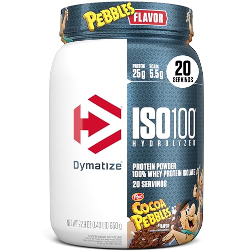 Dymatize whey protein powder for muscle recovery
