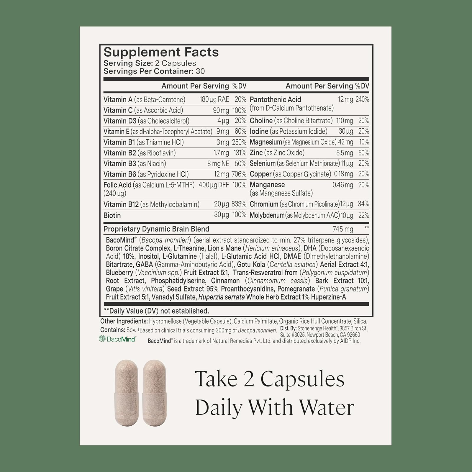 Dynamic Brain kids multivitamin option