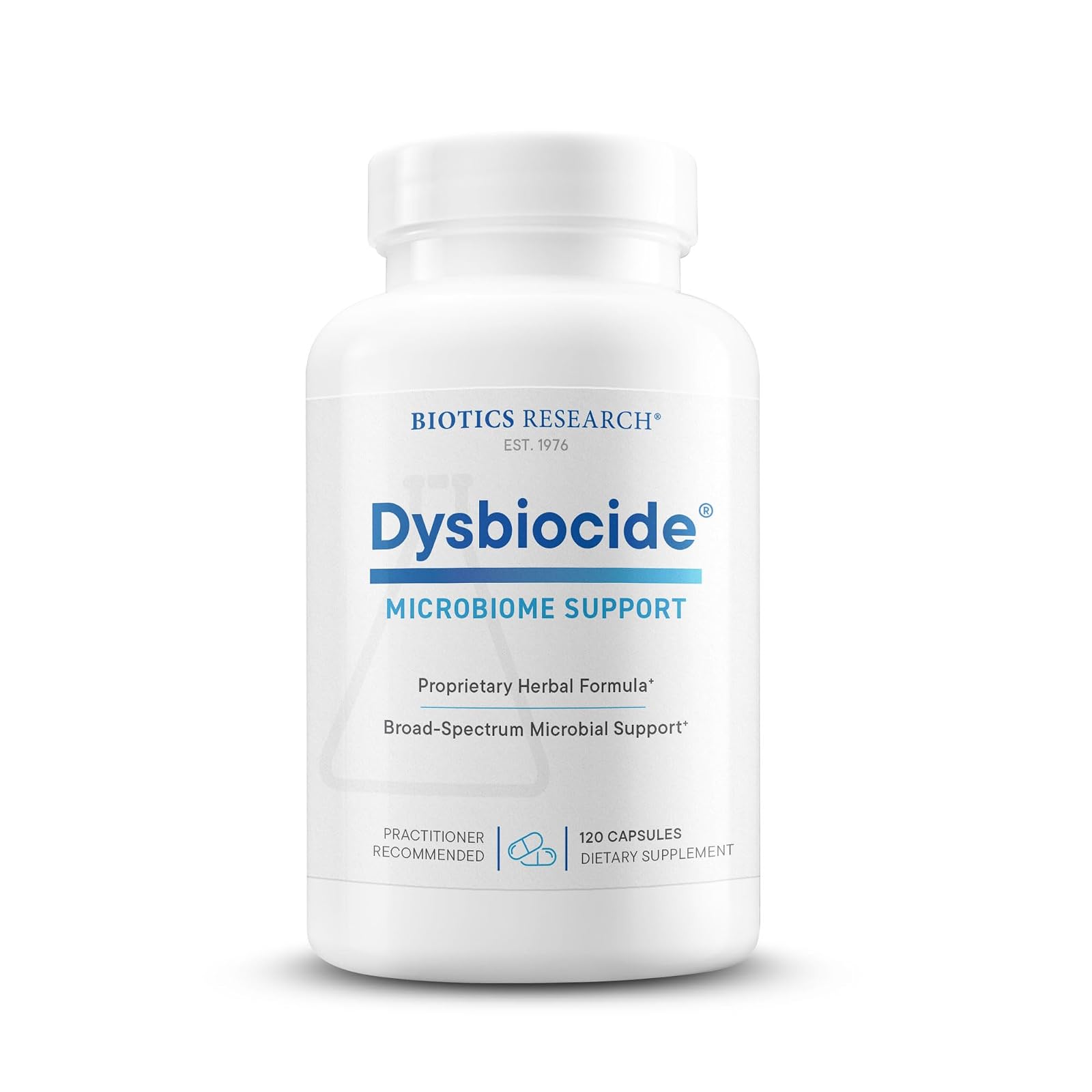 Dysbiocide capsules for gut health