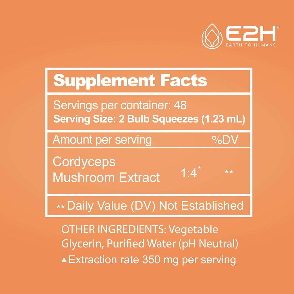 E2H cordyceps mushroom health supplement