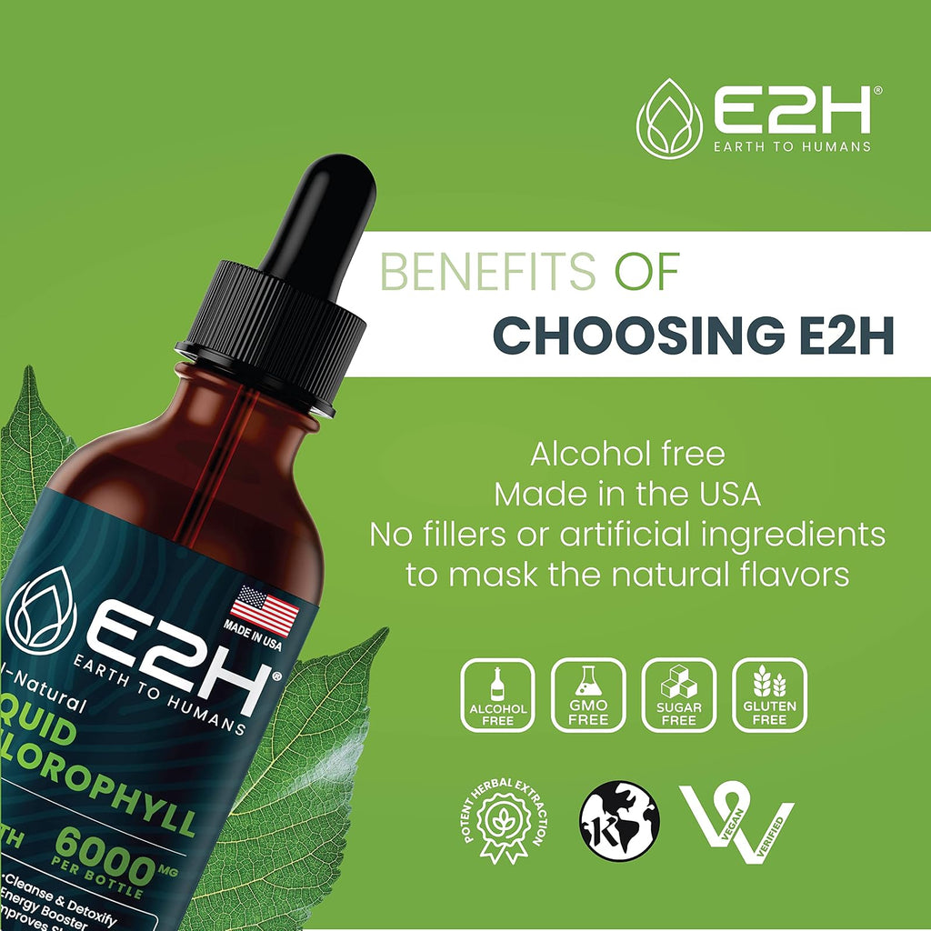 E2H liquid chlorophyll for daily use