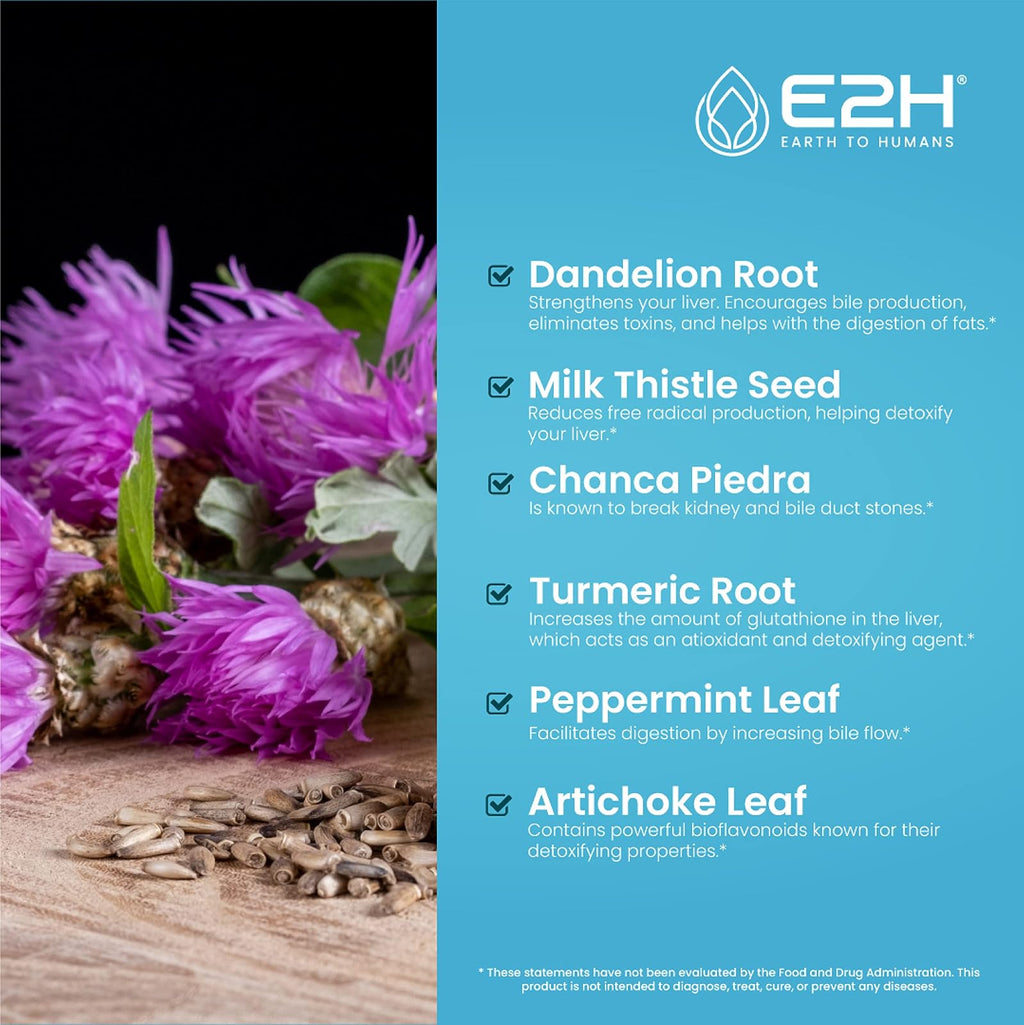 E2H milk thistle detox benefits