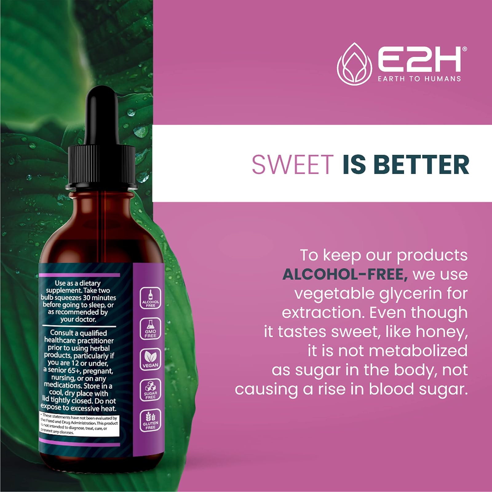 E2H sleep support with melatonin