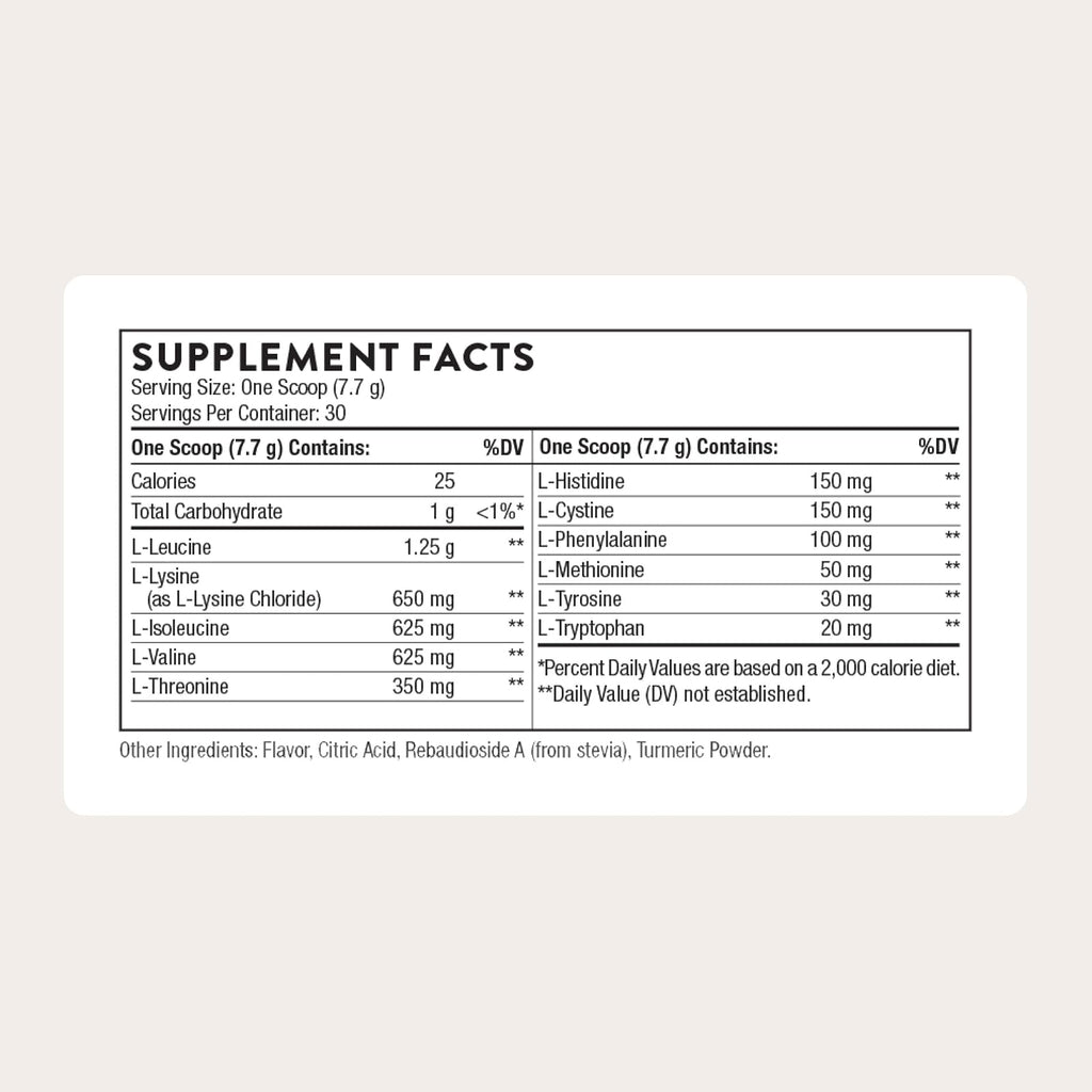 EAA and BCAA blend for energy boost