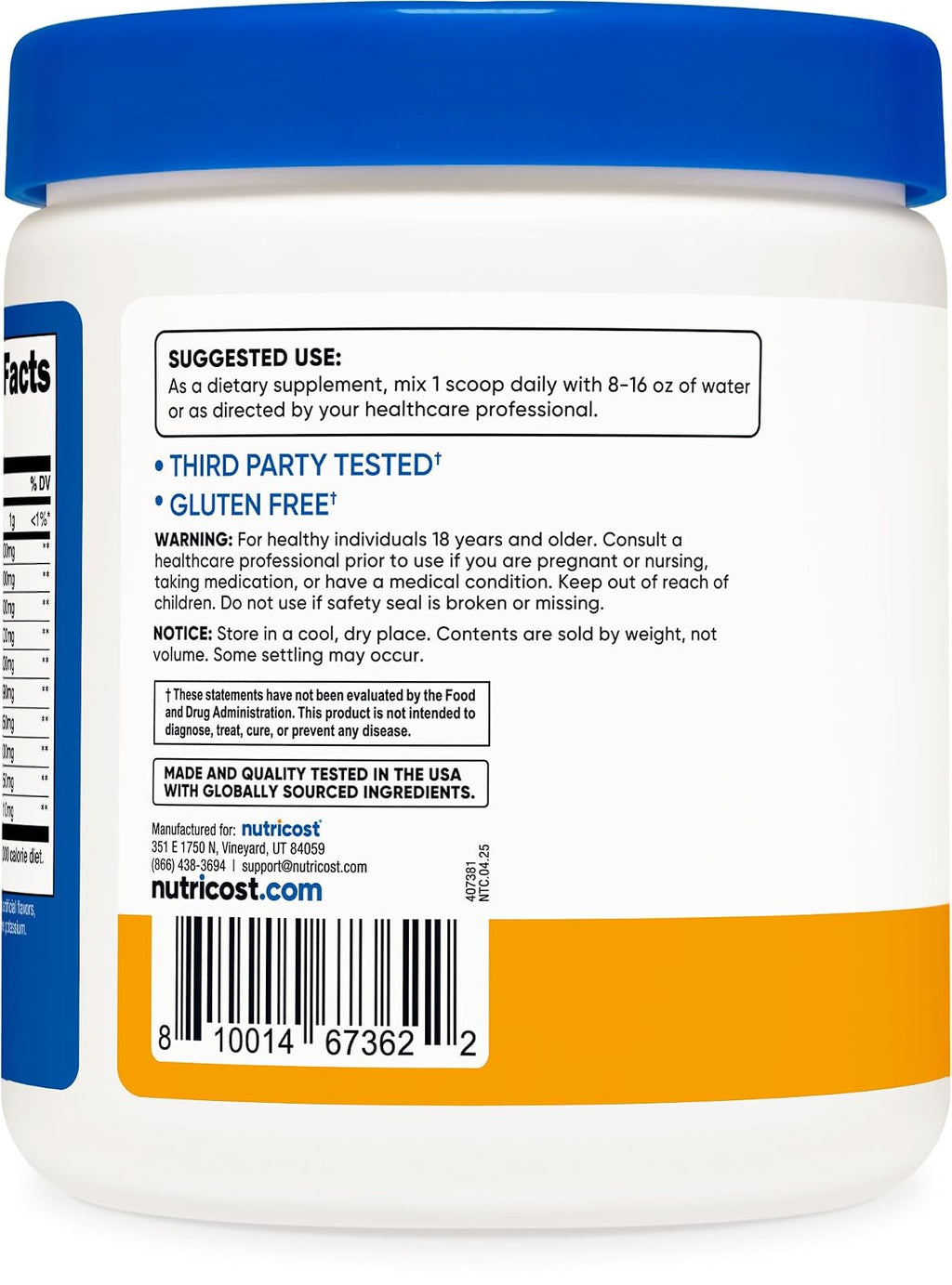 EAA powder for post-workout nutrition