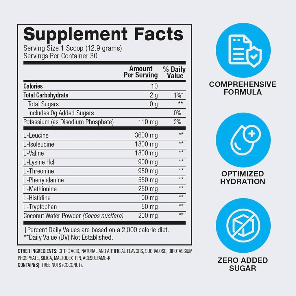 EAA powder for workout hydration