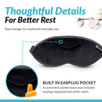 earplugs included with sleep mask