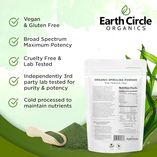 Earth Circle Organics spirulina benefits