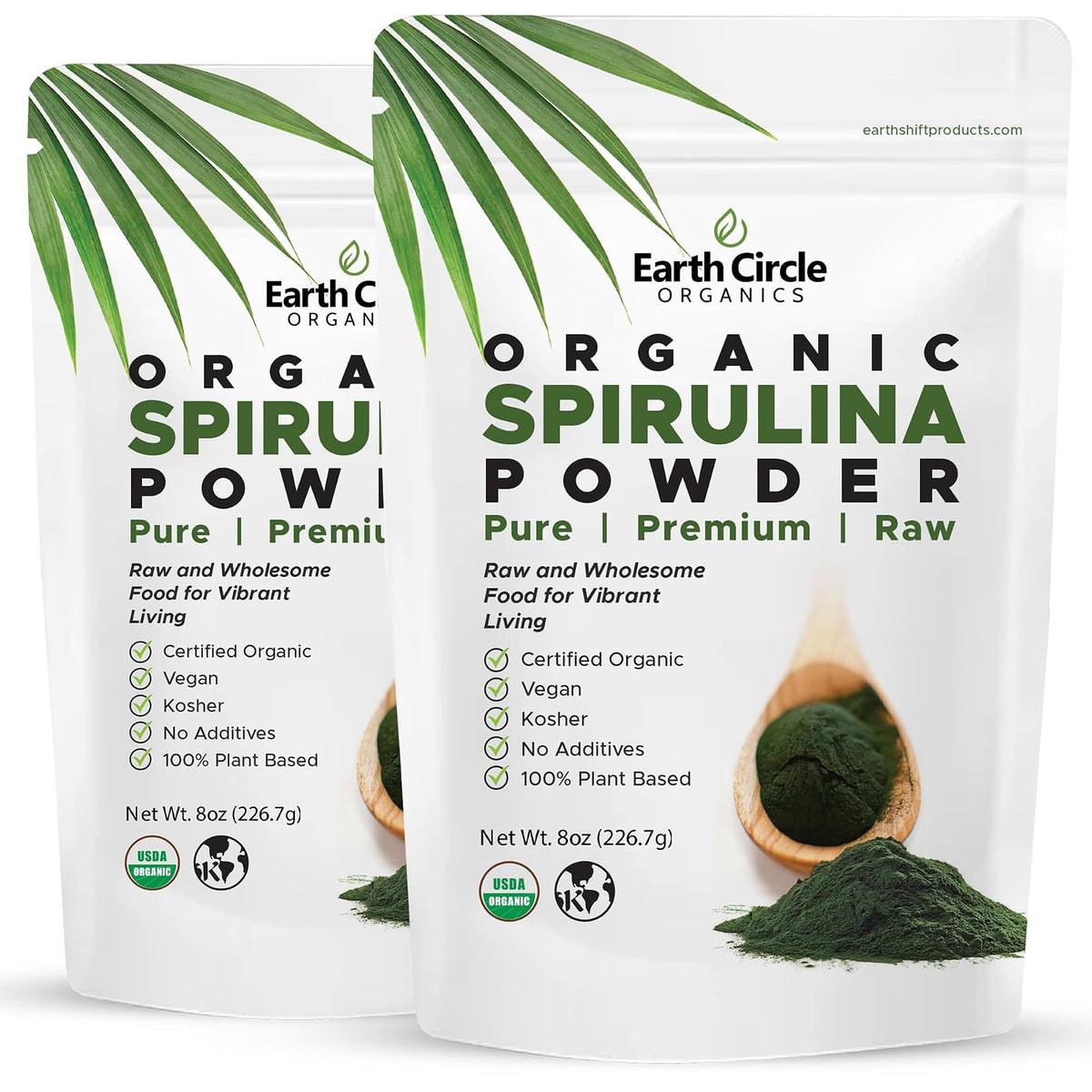 Earth Circle Organics spirulina powder benefits